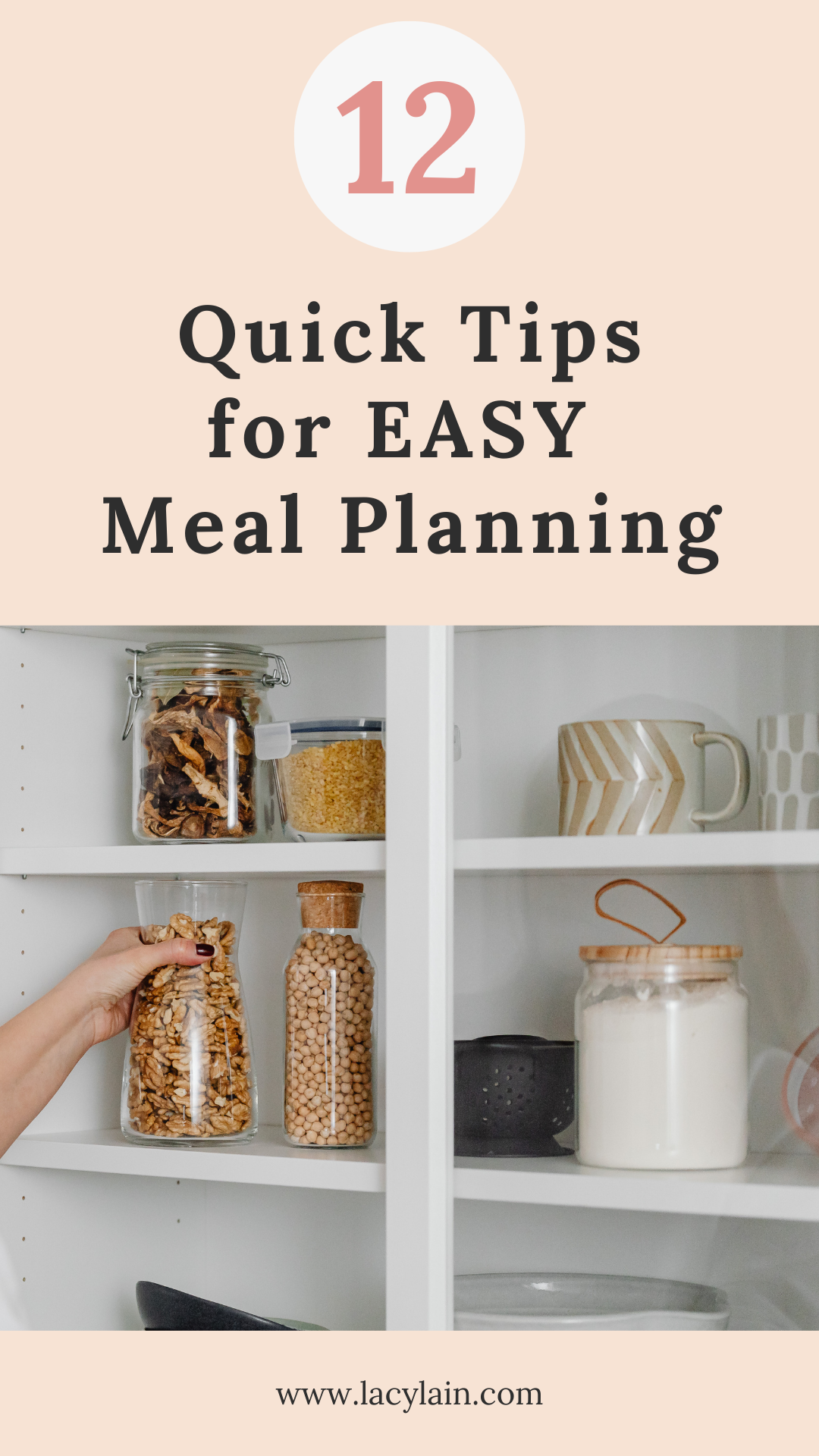 12 Quick Tips for Easy Meal Planning - Lacy Lain